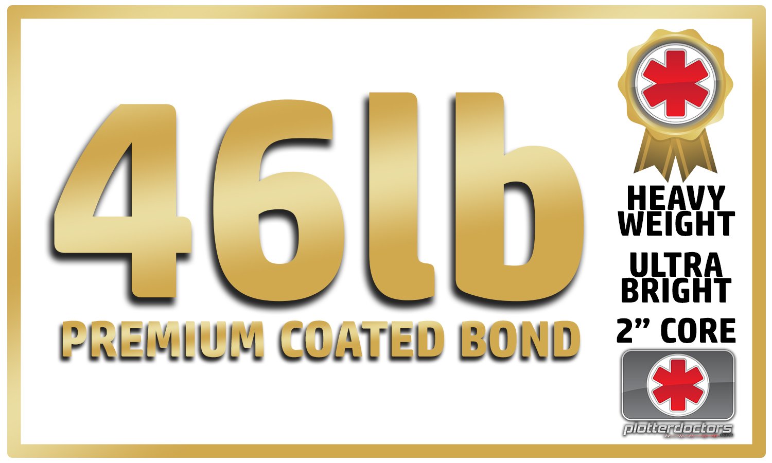 46lb Premium Heavyweight Coated Color Bond on 2" core - Commercial ...