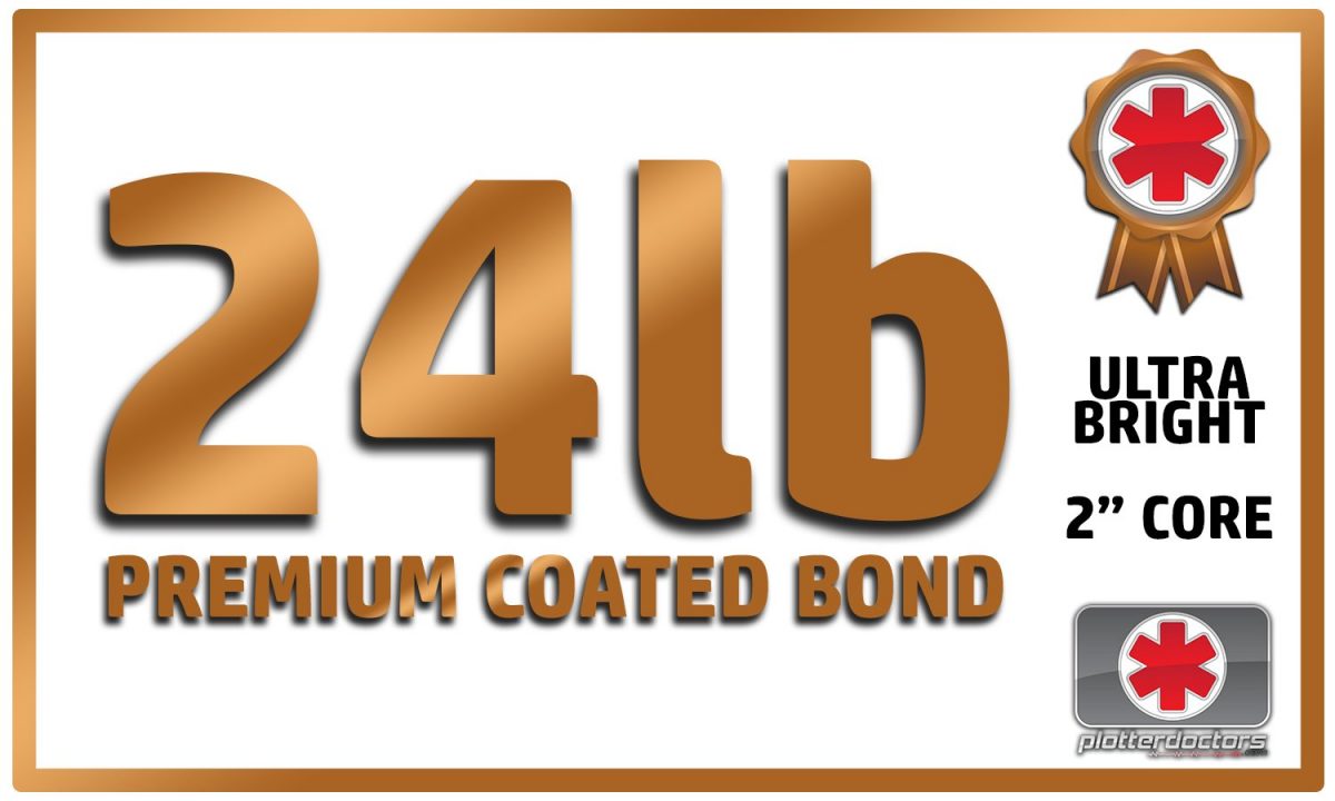 24lb Premium Coated Color Bond on 2" core - Commercial Printer Repair ...